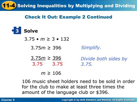 Ppt Learn To Solve And Graph Inequalities By Using Multiplication Or Division Powerpoint