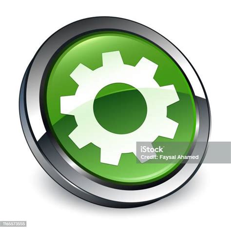 프로세스 아이콘 3d 소프트 그린 라운드 버튼 0명에 대한 스톡 벡터 아트 및 기타 이미지 0명 3차원 형태 기계 부분