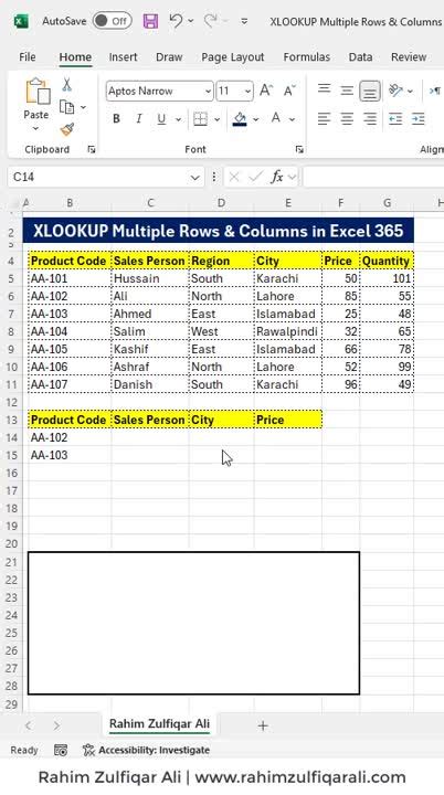 [video] rahim zulfiqar ali on linkedin excel