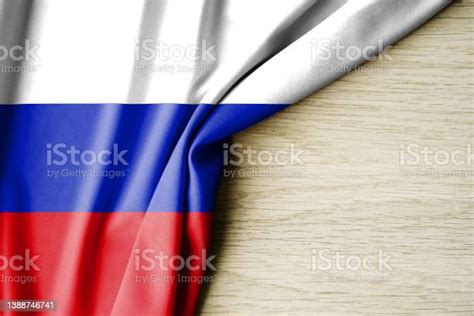 러시아 국기 러시아의 패브릭 패턴 플래그 3d 일러스트레이션 텍스트의 뒷 공간으로 0명에 대한 스톡 사진 및 기타 이미지 0명 Weft 개념 Istock