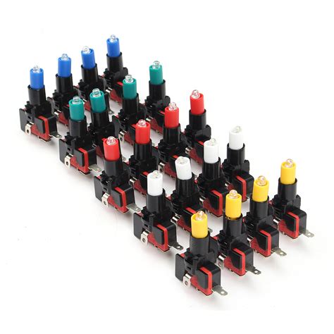 LED Arcade USB Joystick Push Button With Micro Switch USB Encoder DIY Electronic Pro