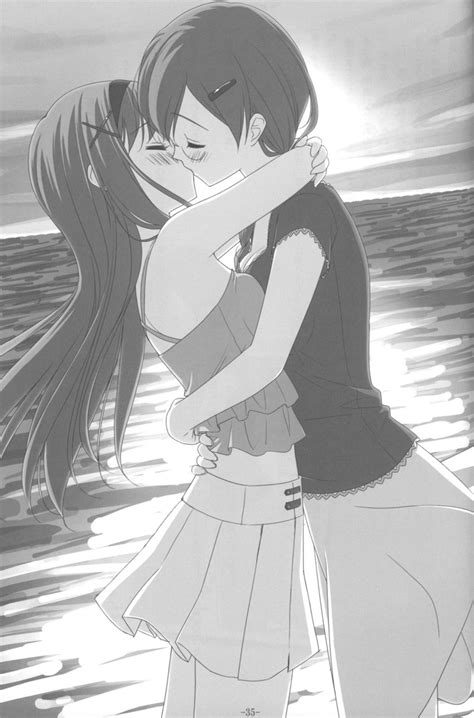 Kitajima Kaede And Kitajima Sara Sono Hanabira Ni Kuchizuke Wo Drawn