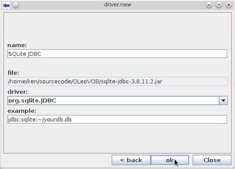 Adding Sqlite As A Datasource To Sqleo