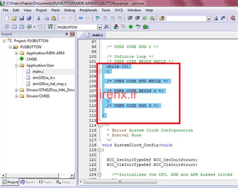 آموزش برنامه نویسی Stm32 با کیل Keil و Stm32cube Mx
