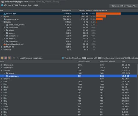 com amazonaws aws android sdk s3 2 42 0 increased 0 5mb on a release variant · issue 2840 · aws