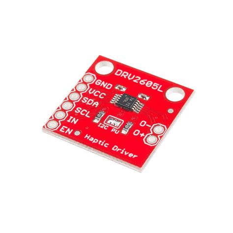 drv2605l linear actuator haptic breakout module with linear vibration