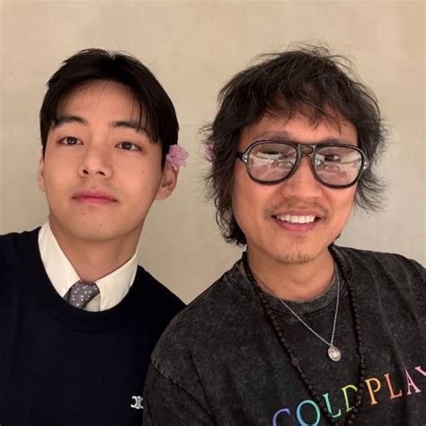 تهیونگ با جناب ری یی عکس گرفت عکس ویسگون