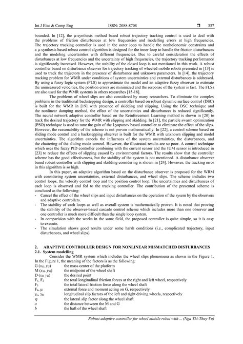 Robust Adaptive Controller For Wheel Mobile Robot With Disturbances And Wheel Slips Pdf