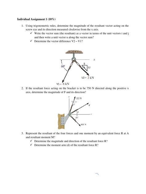 Assignment 1 Eng Mech Pdf