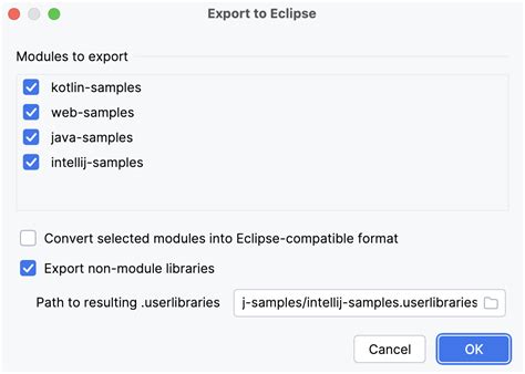 Export An Intellij Idea Project To Eclipse Intellij Idea Documentation