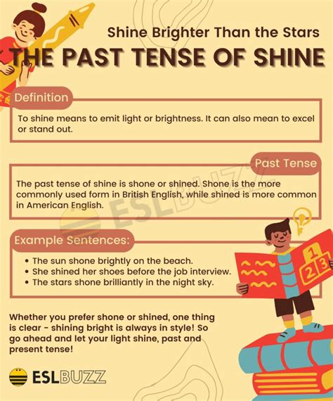 Shone Or Shined Mastering The Past Tense Of Shine Eslbuzz