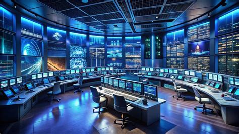 Advanced Data Center Monitoring A Sleek Control Room Overseeing Global