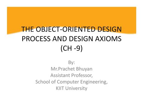 Ch 9oosdtheobject Orienteddesignprocessanddesignaxiomspdf