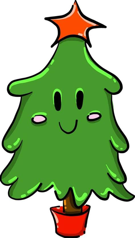 Christmas Tree Illustration Vector On White Background 35417107