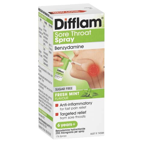 Difflam Sore Throat Spray 176 Sprays 30ml Discount Chemist