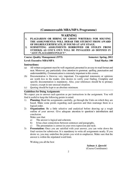 Performance Appraisal Quality Management Assignment Docsity