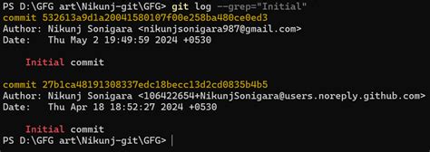 How To Search Git Repository By Commit Message Geeksforgeeks