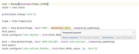 No Parameter Named Bootstyle · Israel Dryer Ttkbootstrap · Discussion 391 · Github