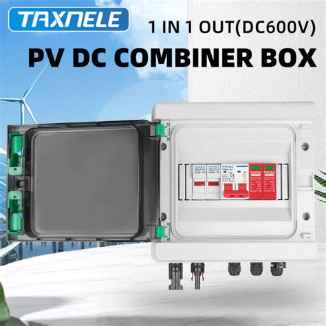 Waterproof Box Dc Combiner Box Surge Lightning Protection 1 Input 1 Out