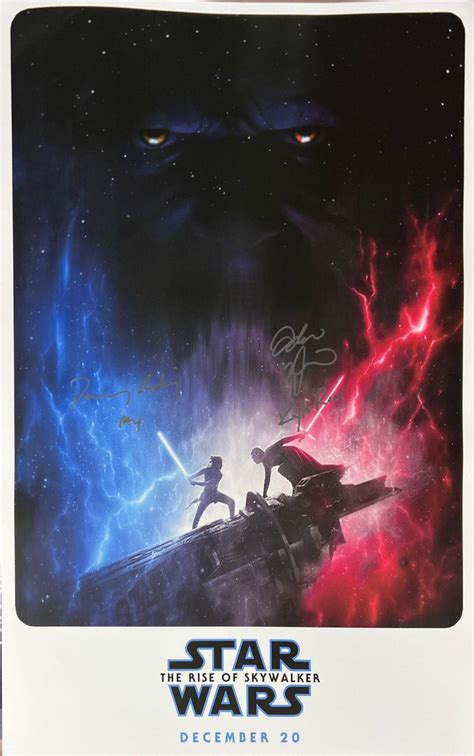 Autograph Signed Star Wars Poster Coa Etsy