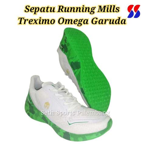 Sepatu Running Mills Treximo Omega Garuda Whitegreen Lazada Indonesia
