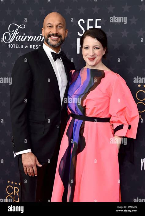 Keegan Michael Key Left And Elle Key Arrive At The 28th Annual