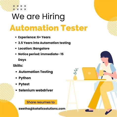 Swetha S On Linkedin Refer Automationtester Automation Python Pytest Immediatehiring