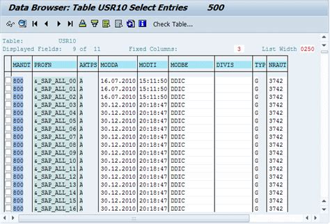 Important Sap Security Tables Of User Master Record Sap Tutorials