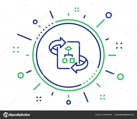 Technical Algorithm Line Icon Project Documentation Sign Quality Design Elements Stock Vector
