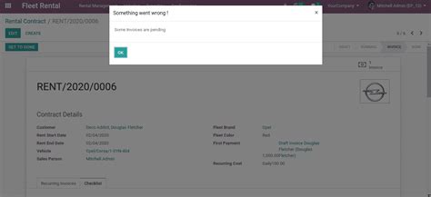 Fleet Rental Management App In Odoo 16