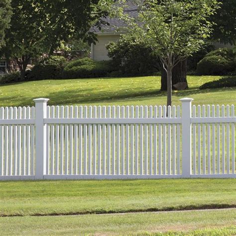 White Vinyl Fence Panel Freedom Keswick 4 Ft X 8 Ft Short White