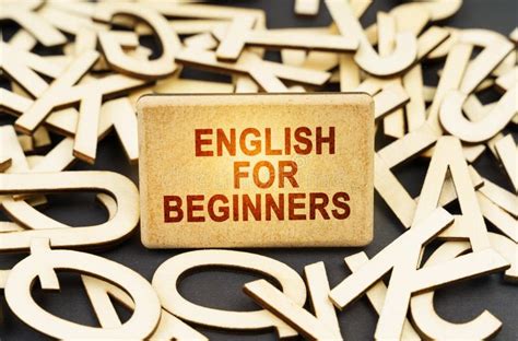 Among The Wooden Letters Is A Sign With The Inscription English For