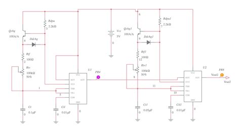 Frequency Comparator 555 Timer Multisim Live