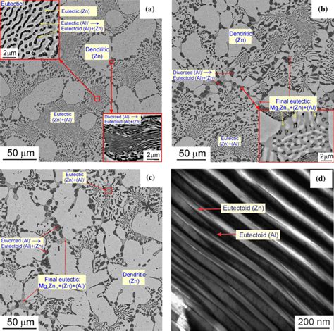 As Cast Microstructure Of Zn 4 3al 0 6cu Xmg Alloys After Gravity Download Scientific Diagram