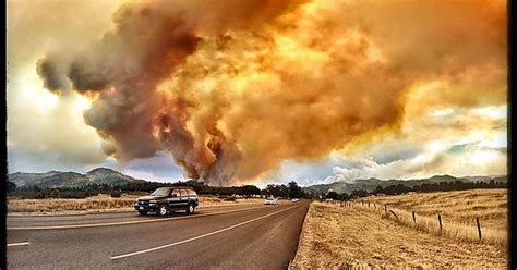 View Towards My House In Trinity County Ca On July 31 The Whole County Blew Up With Massive