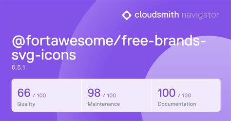 fortawesome free brands svg icons 6 5 1 npm package quality
