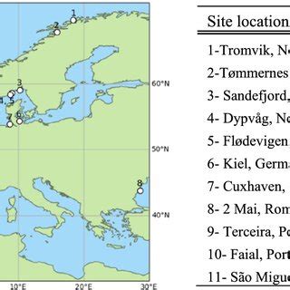 Location And Coordinates In Degrees Minutes And Seconds Dms Of The Download Scientific