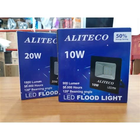 Jual LAMPU SOROT LED 10W 20W OUTDOOR FLOOD LIGHT LED ALITECO Shopee Indonesia