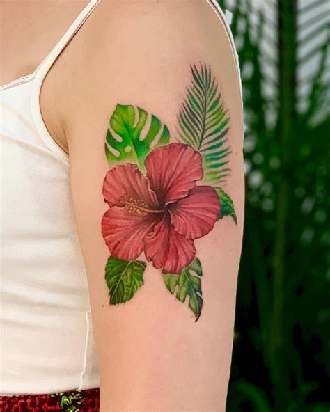Hibiscus Flower Tattoo Design