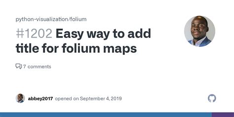 Easy Way To Add Title For Folium Maps · Issue 1202 · Python