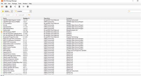 vi package installed for labview 2020 with64 bit · issue 171 · labview open source lv mqtt