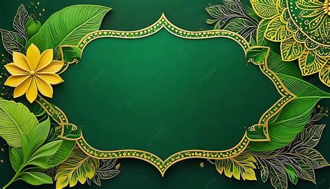 Beautiful Green Leaf Card Background Green Leaf Decorative Vintage