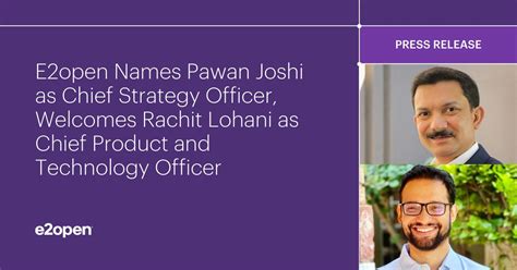 We Are Thrilled To Announce Pawan Joshi As Our Chief Strategy Officer And Rachit Lohani As Our
