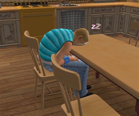 Image Ts2 Sim Passed Out In Foodpng The Sims Wiki Fandom Powered