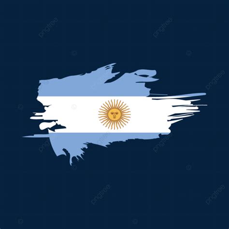 아르헨티나 국기 브러시 스트로크 클립 아트 디자인 아르헨티나 국기의 날 아르헨티나 국기 브러시 아르헨티나 국기 메시 Png