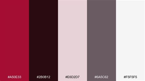 20 Crimson Color Palette Combinations Hex Codes