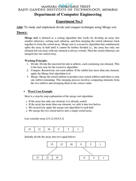 Exp 3 2 Pdf Time Complexity Computing