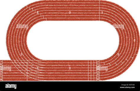 Track And Field Lanes Clip Art