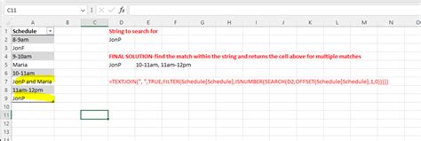 Excel Index Match Find First 2 Instances Of Match And Return The
