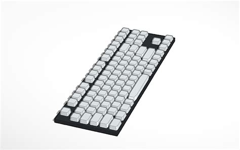 3d design keyboard tinkercad